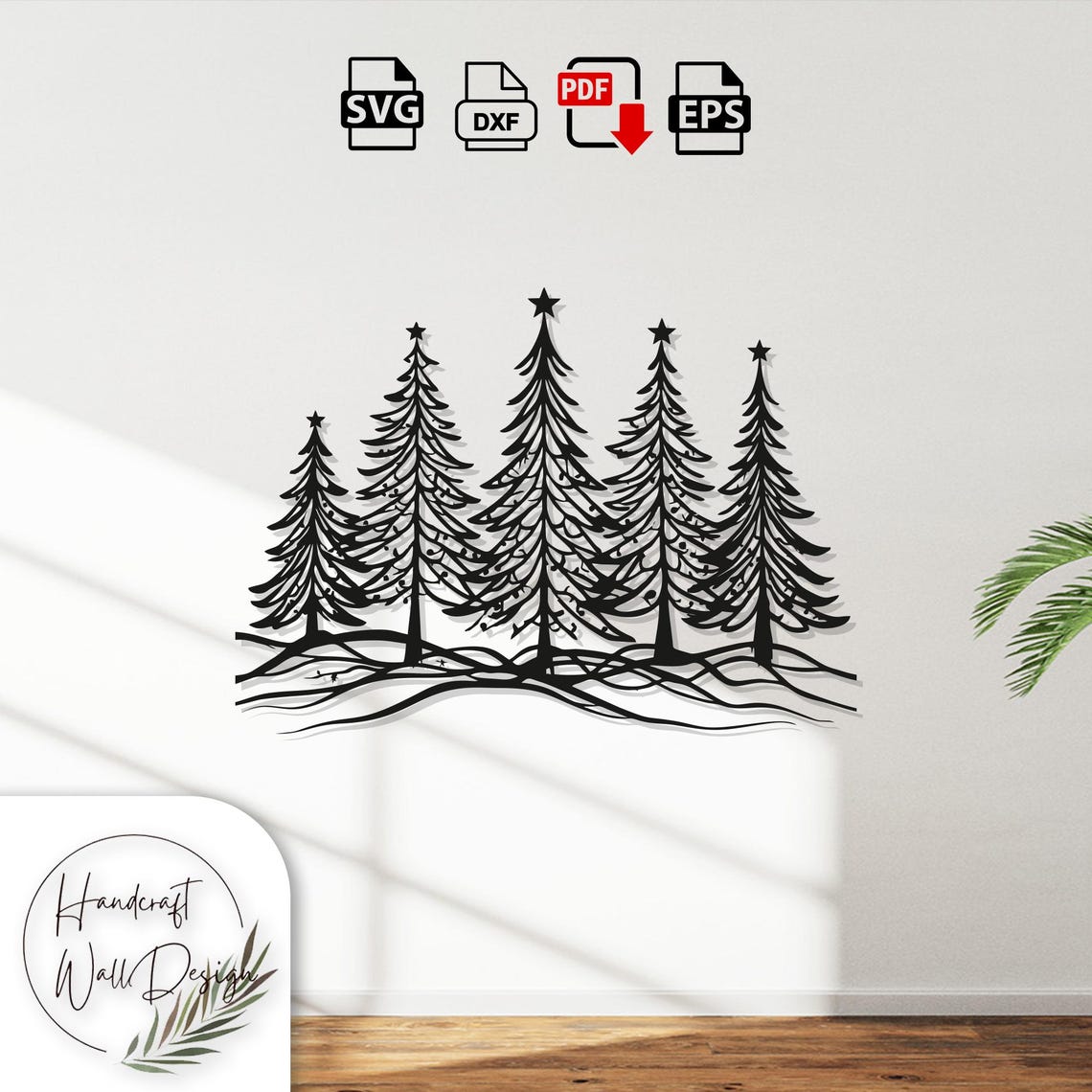 Noel Tree DXF, SVG Files ,laser Cut , Cnc Cut, Bomb, Wall Decor, Svg ...