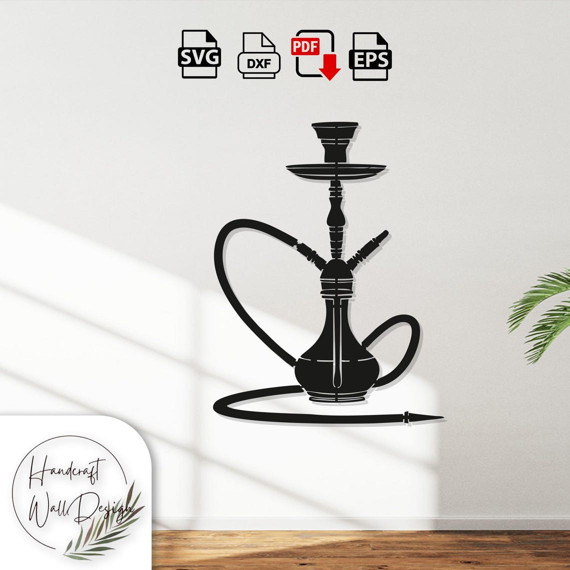 Hookah DXF, SVG Files ,laser Cut , Cnc Cut, Bomb, Wall Decor, Svg, Dxf ...