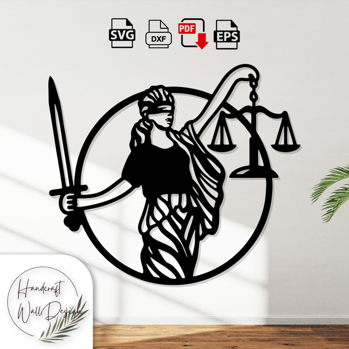 Lady Justice Dxf,svg Files ,laser Cut , Cnc Cut, Bomb, Wall Decor, Svg ...