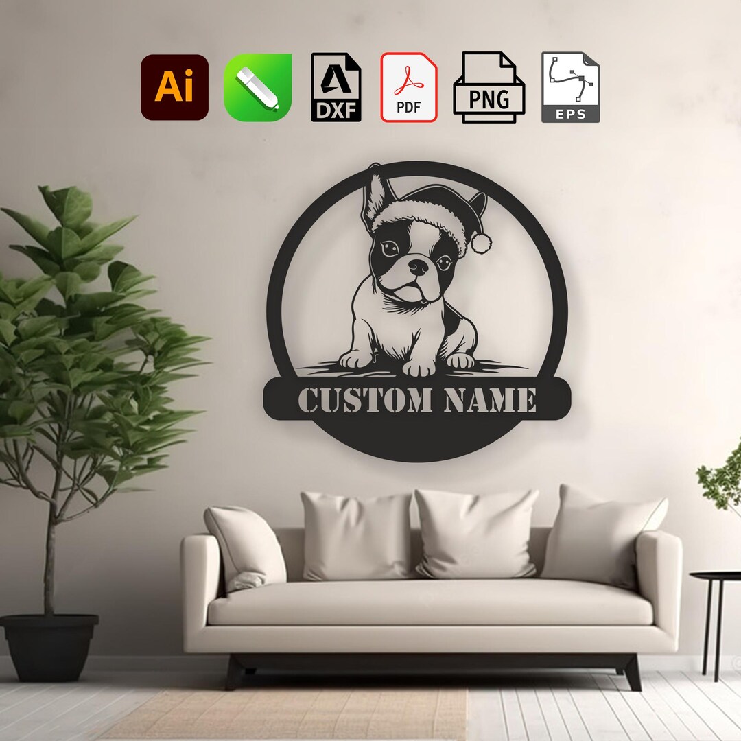 Customized Baby French Bulldog DXF, SVG Files ,laser Cut,cnc Cut,bomb ...