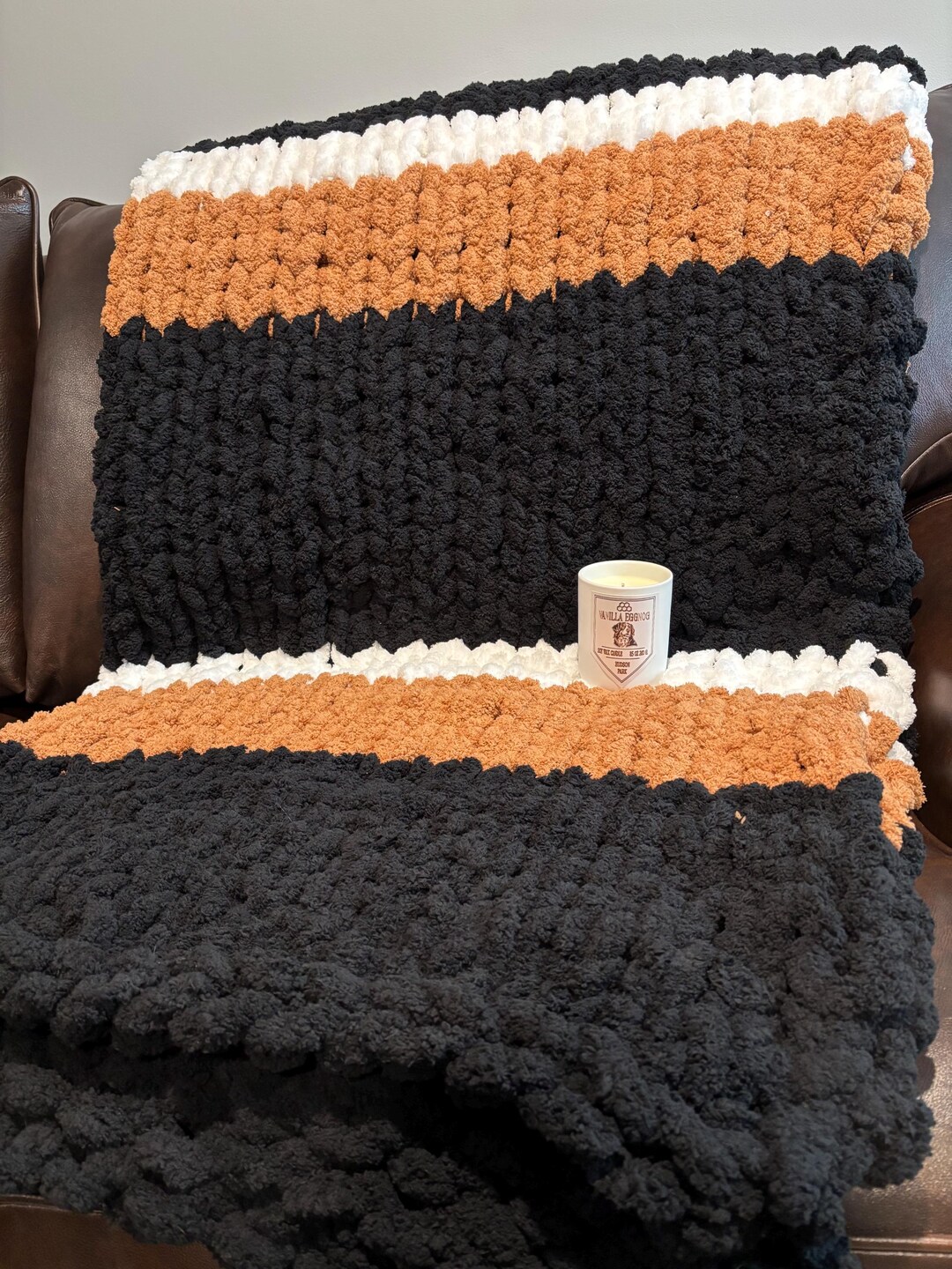 Handmade Chunky Knit Blanket - Etsy