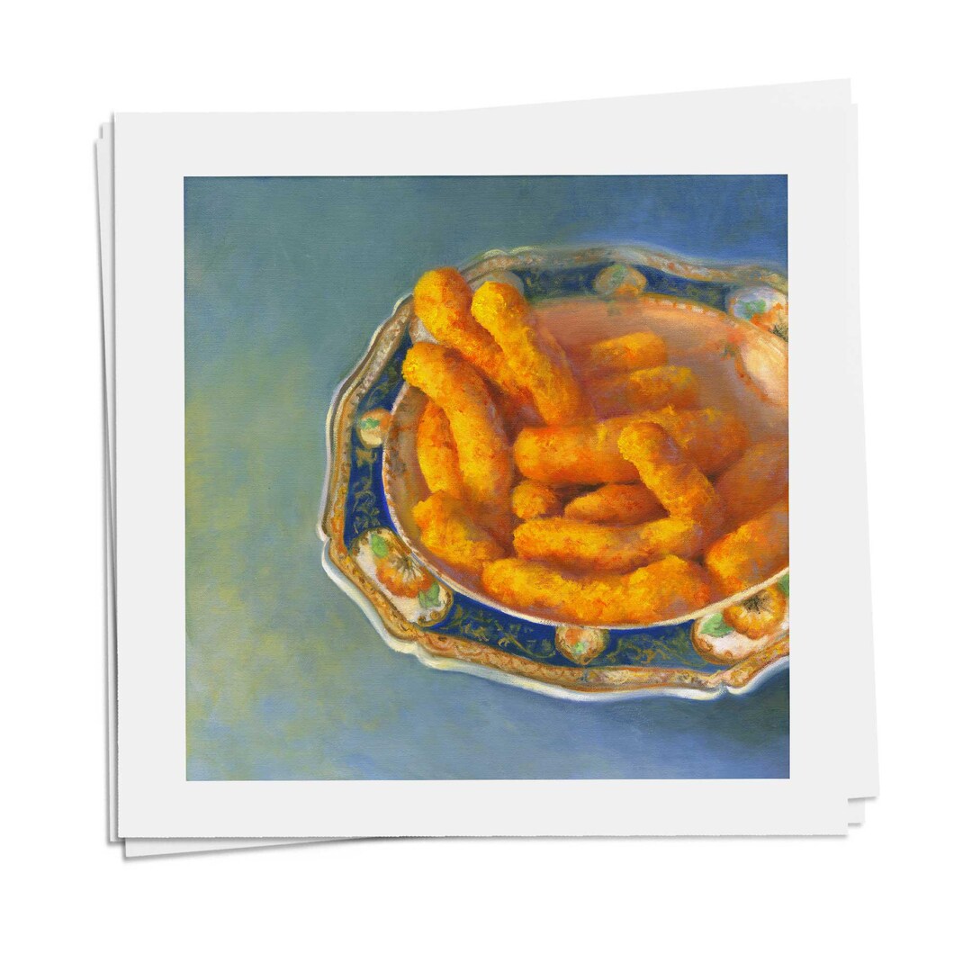 Weird Gifts for Men - Cheeto Cheez Snacks Art Print for Office Cubicle ...