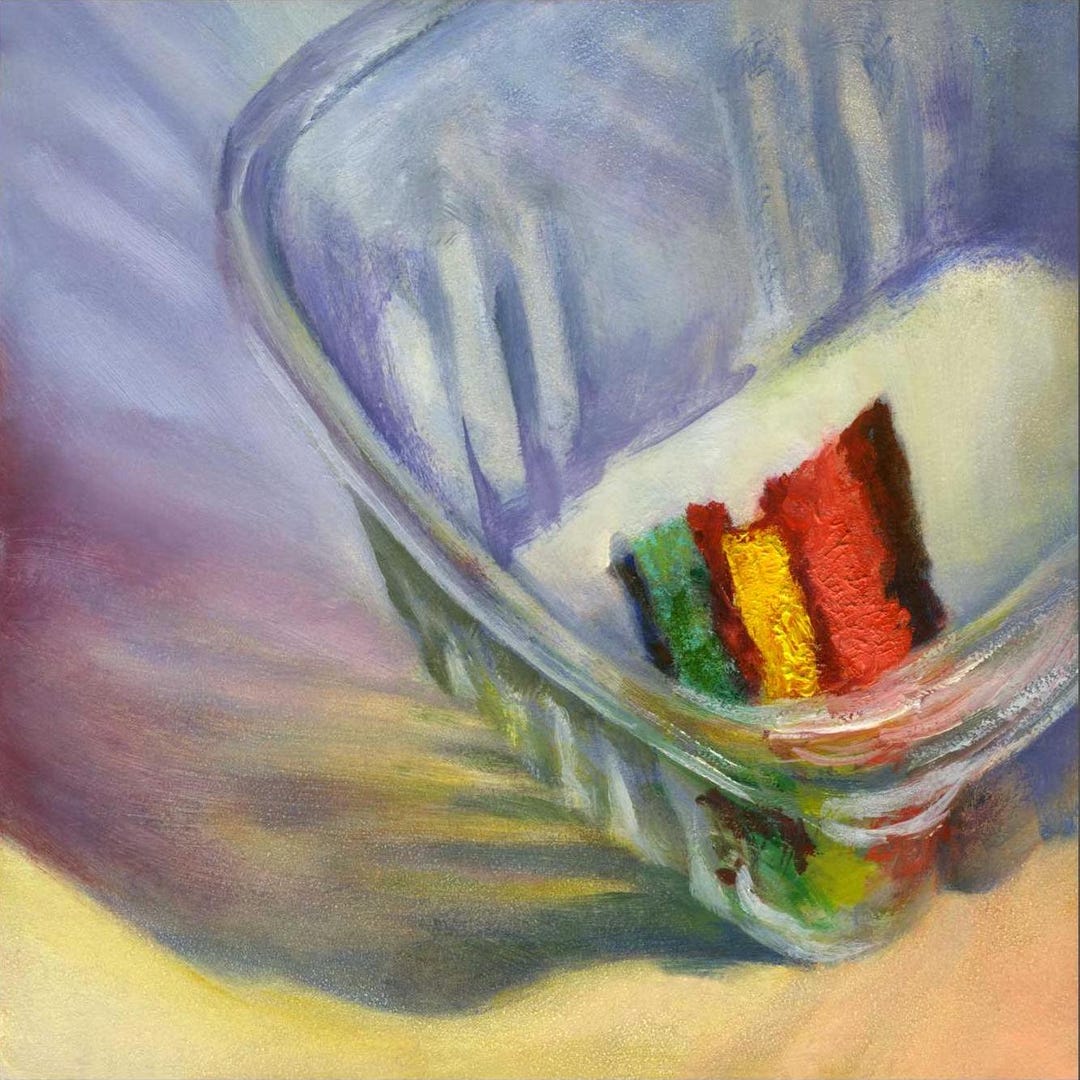 Lonely Italian Rainbow Cookies Still Life Art Print for Modern Kitchen ...