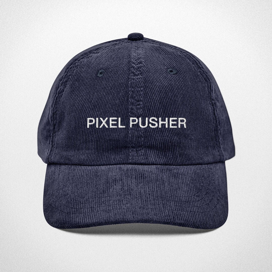 Retro 'pixel Pusher' Corduroy Cap a Perfect Gift for the Graphic ...