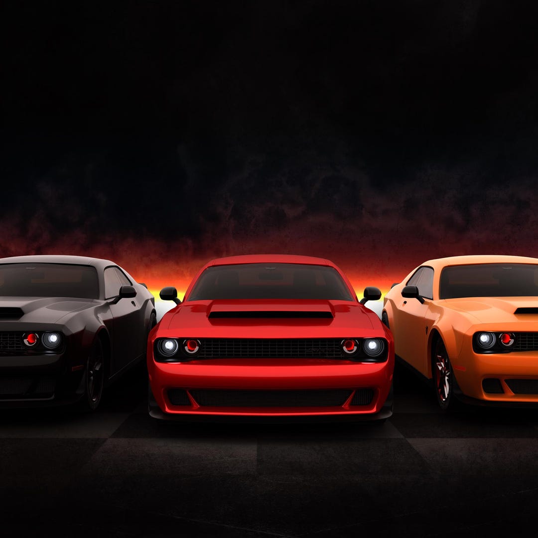 Dodge Demon Poster - Peel and Stick Vinyl Wall Poster American Muscle ...