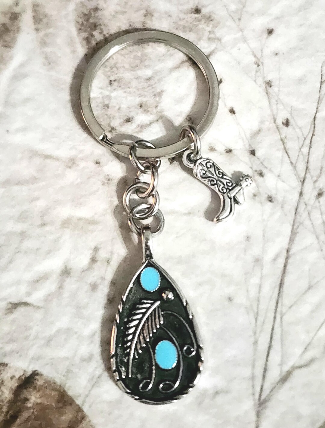 Southwestern Country Keychain Personalize Western Cowgirl Gift for Her ...