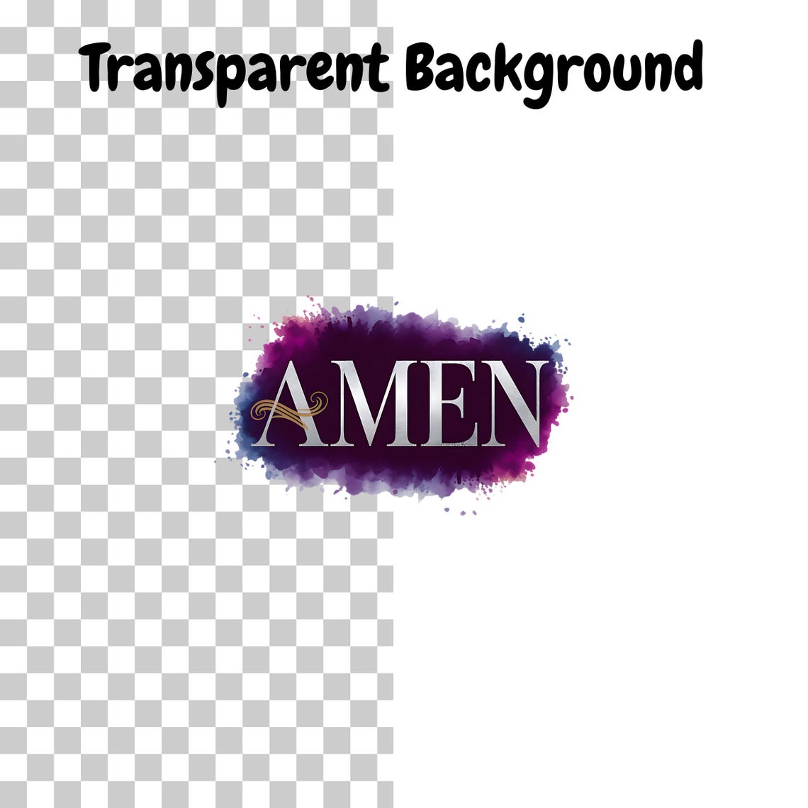 AMEN Png Transparent, Digital Download - Etsy