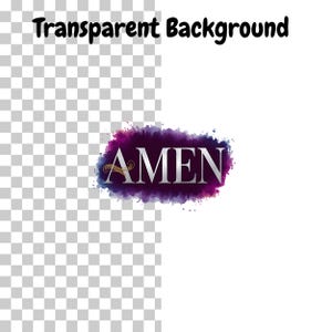 AMEN Png Transparent, Digital Download - Etsy