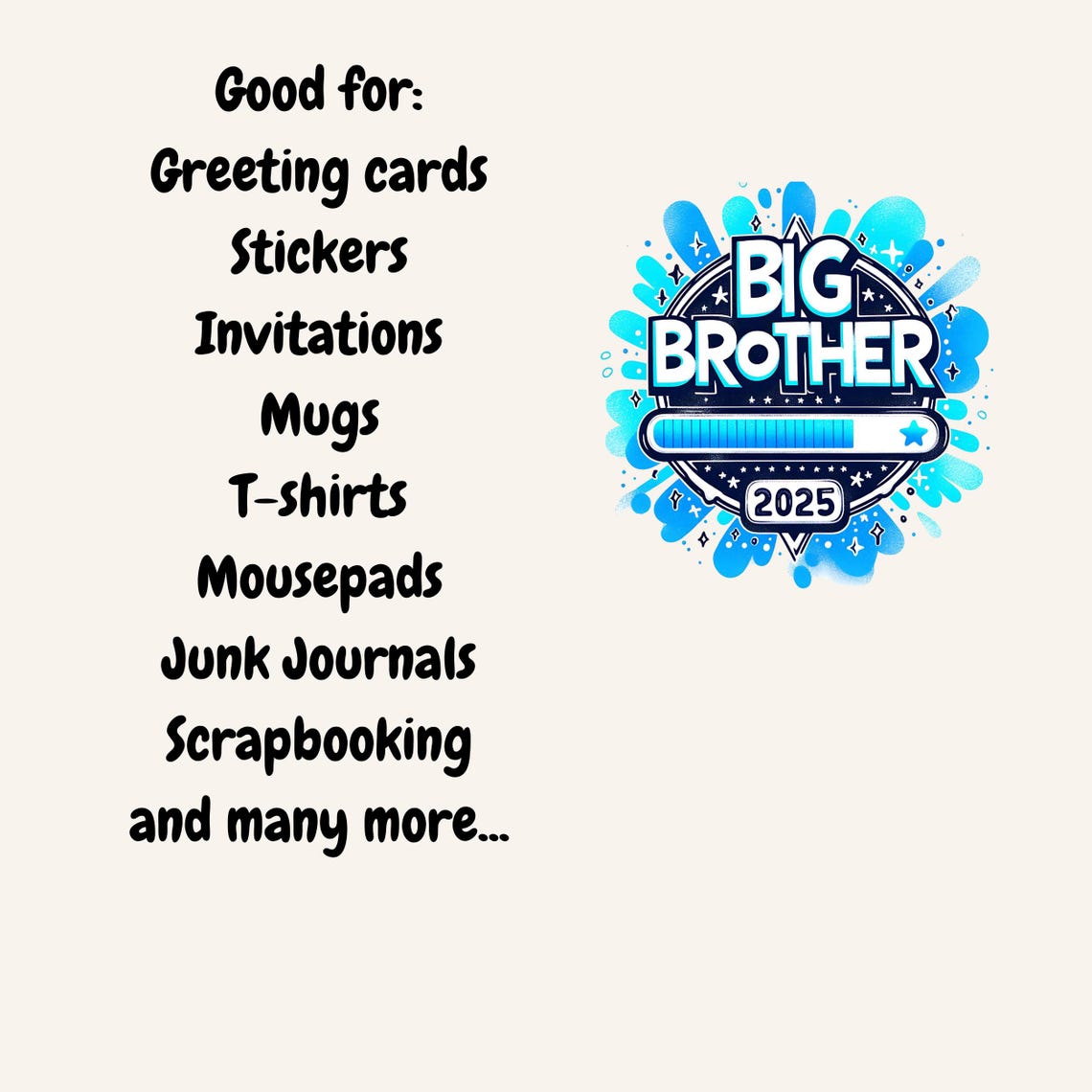 Kids Big Brother Loading 2025 PNG, Promoted to Big Brother 2025 Shirt ...