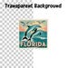 Florida Stamp State PNG, Vintage Stamp Sublimation Design, USA State ...