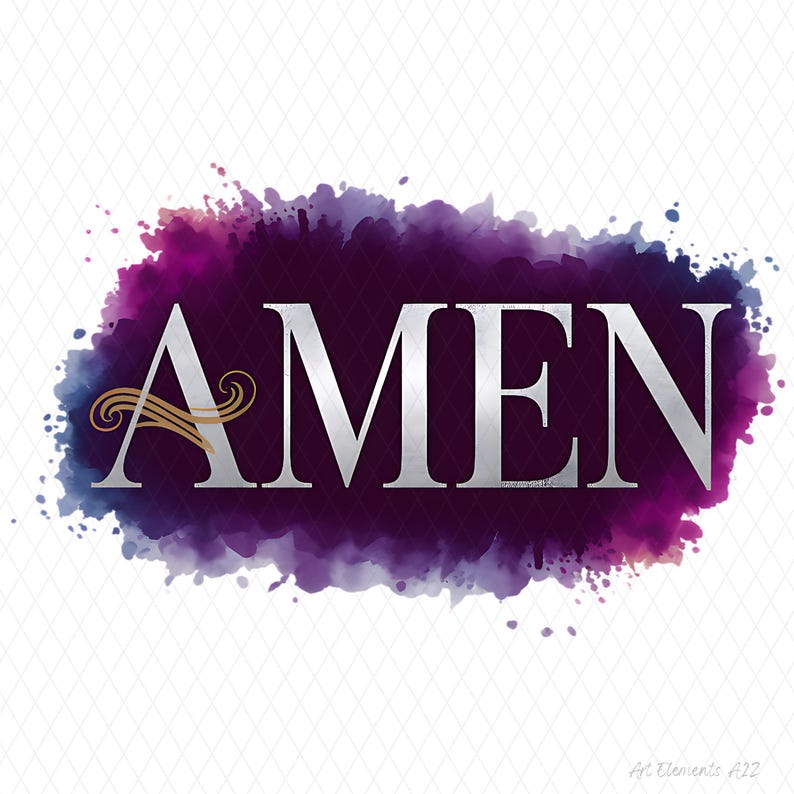 AMEN Png Transparent, Digital Download - Etsy