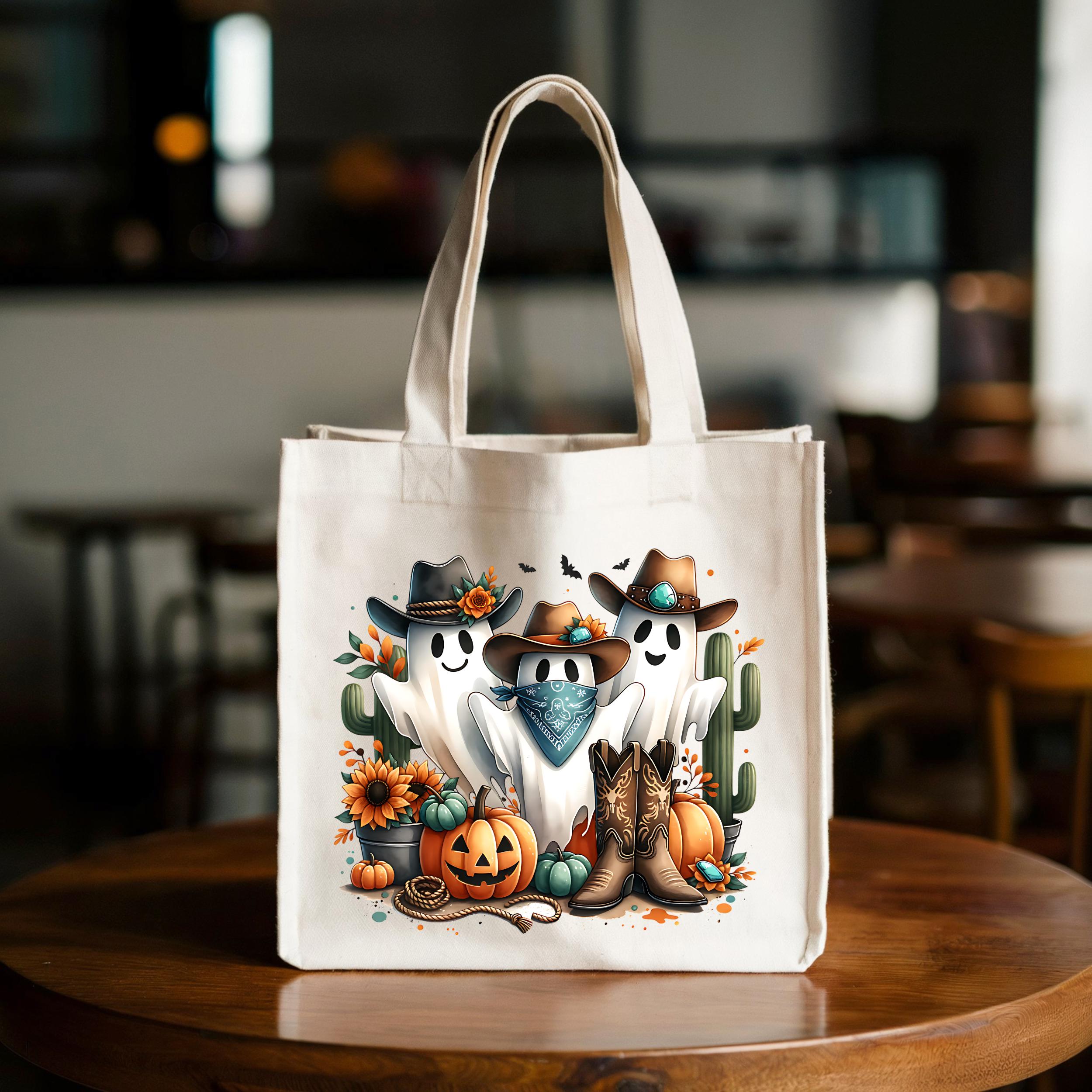 Western Cowboy Ghost Trio PNG, Rustic Halloween Ghosts With Cowboy Hats ...