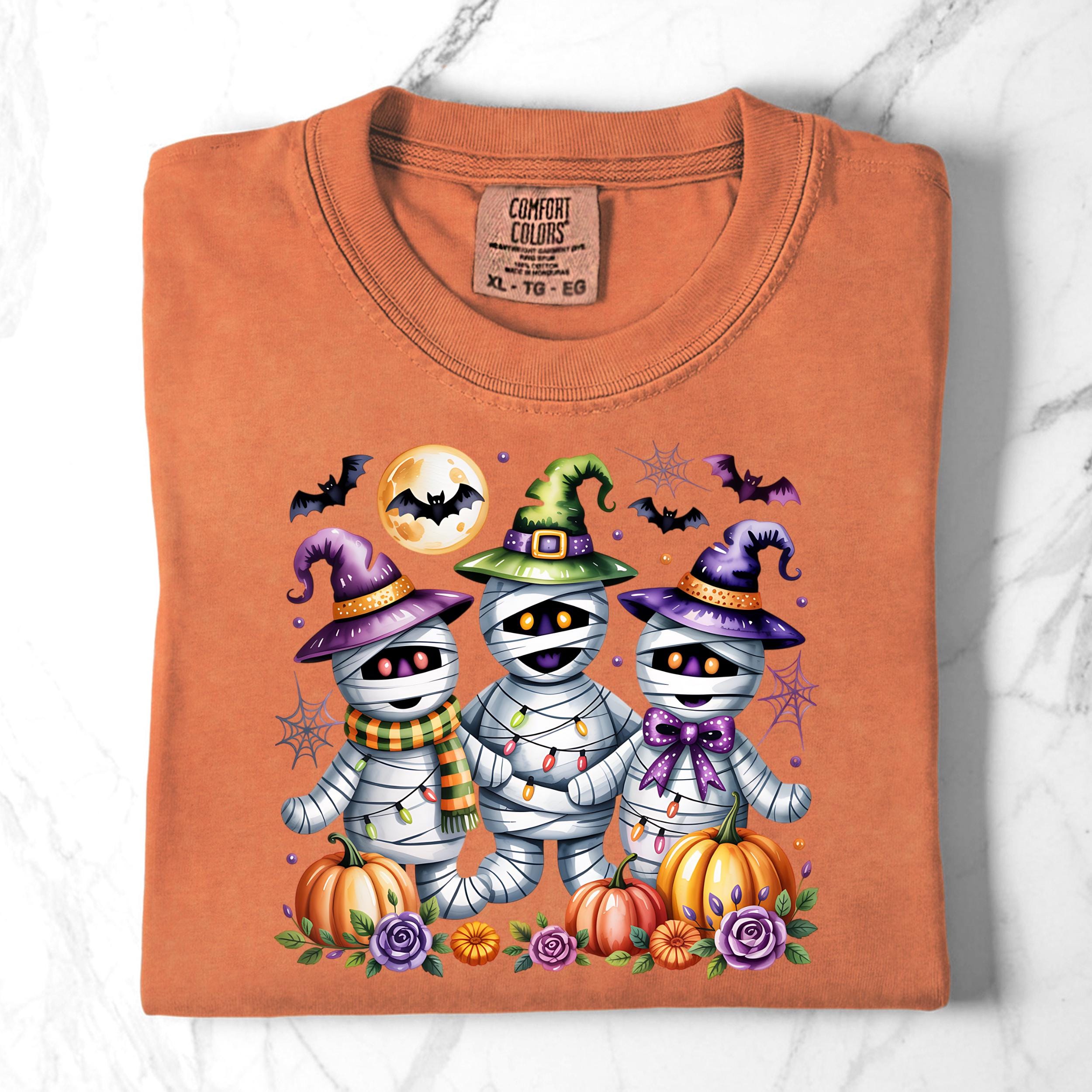 Halloween Mummy Trio PNG, Halloween Clipart, Spooky Vibes, Fall Mummy ...