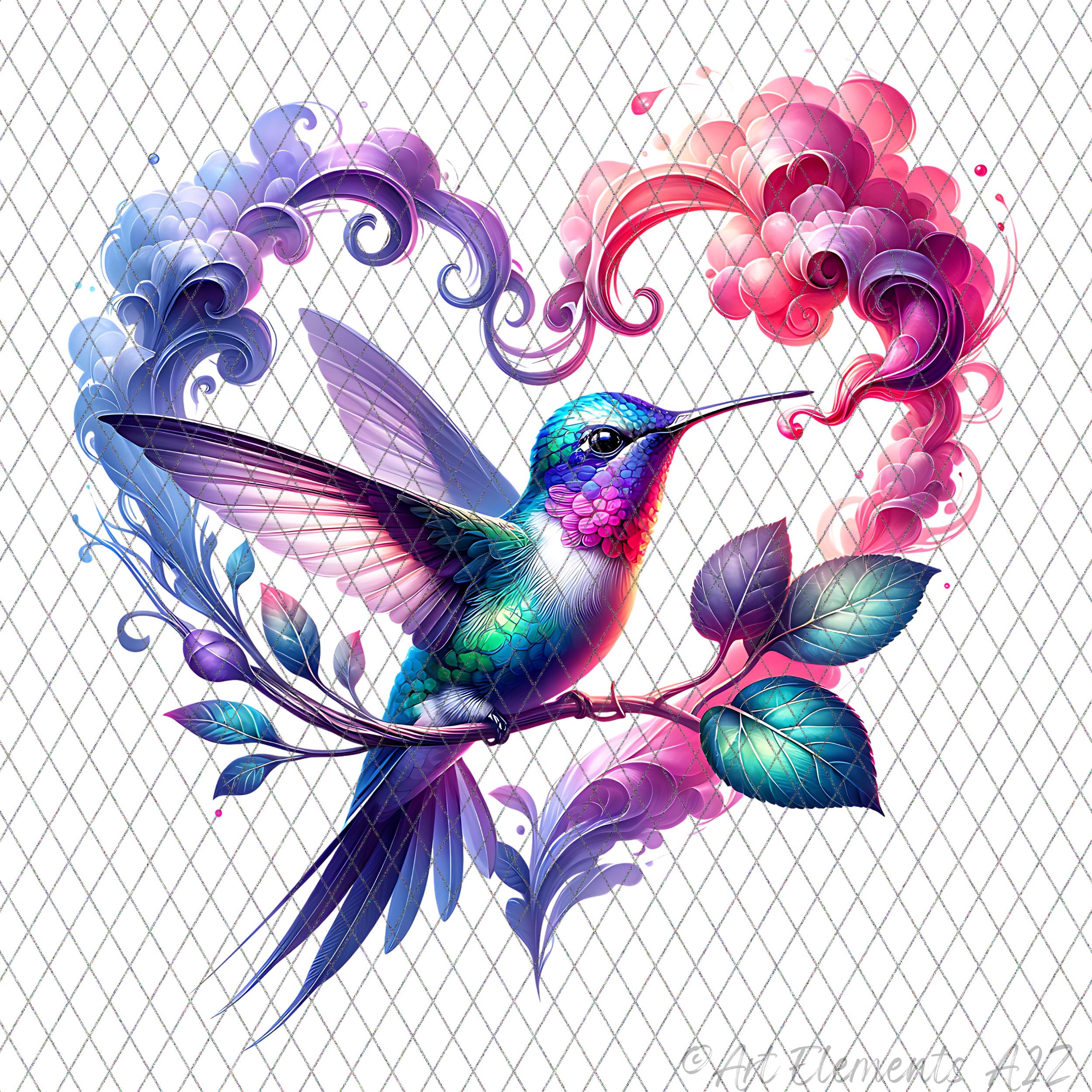 Ethereal Hummingbird PNG- Transparent Hummingbird Clipart - Etsy