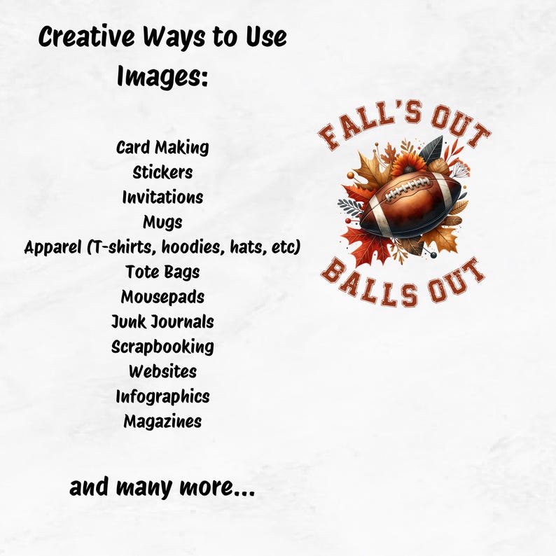 Falls Out Balls Out PNG, Game Day Sublimation Digital Download, Fall ...