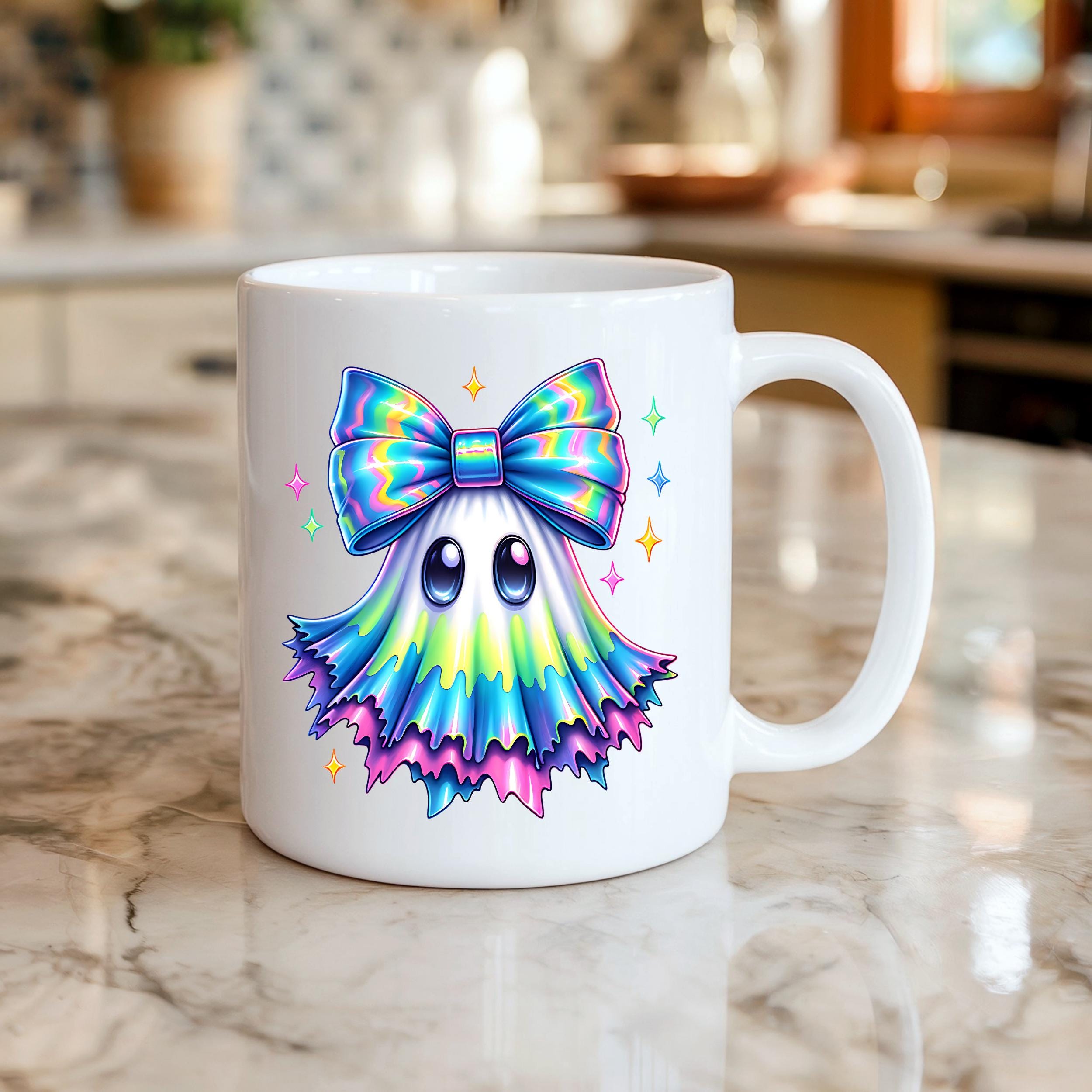 Y2K Neon Ghost PNG, Retro Club Kid Halloween Sublimation Design, Cute ...