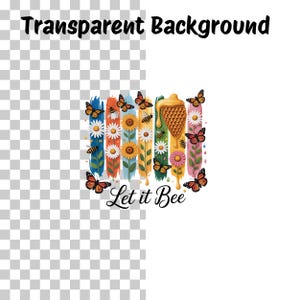 Let It Bee PNG, High Quality Transparent PNG, Brushstroke Design, Bee ...
