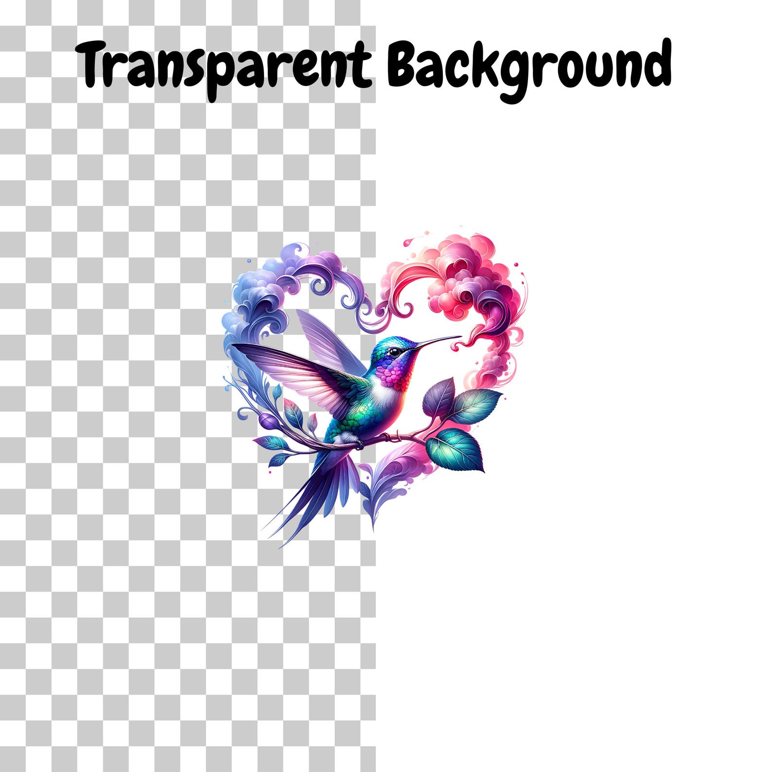 Ethereal Hummingbird PNG- Transparent Hummingbird Clipart - Etsy