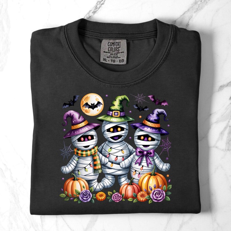 Halloween Mummy Trio PNG, Halloween Clipart, Spooky Vibes, Fall Mummy ...