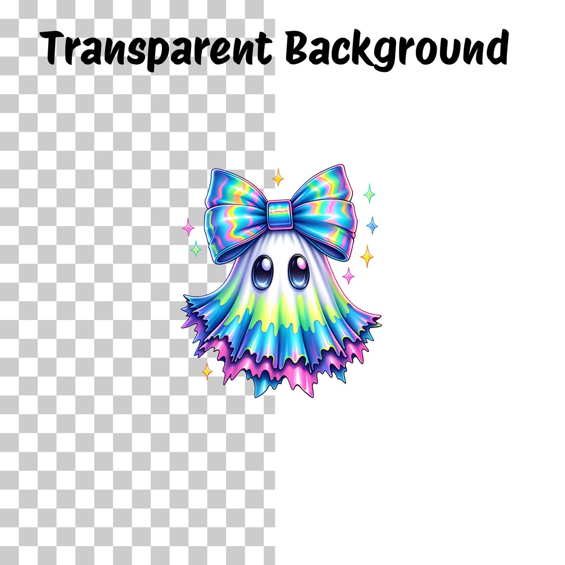 Y2K Neon Ghost PNG, Retro Club Kid Halloween Sublimation Design, Cute ...