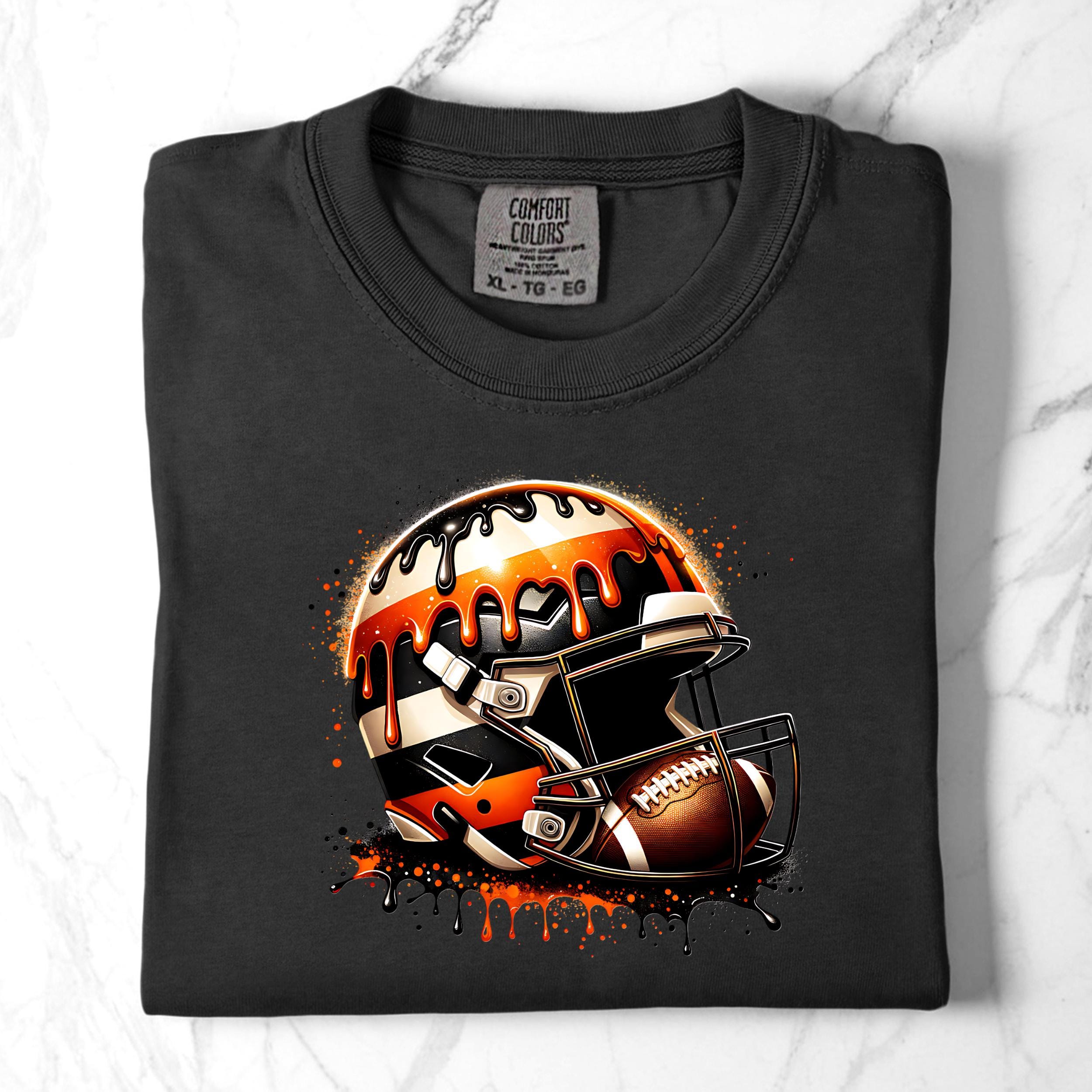 Football Helmet Drip PNG, High School Football Ice Cream Sublimation ...