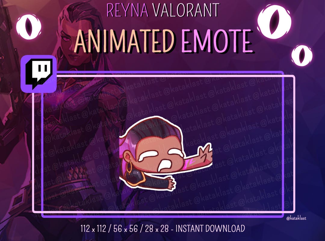 Cute Reyna ANIMATED Emote - Valorant, Kawaii, RIP, KO, Funny, Chibi ...