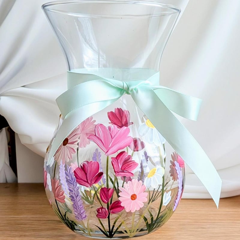 Painted Vase Custom - Etsy UK