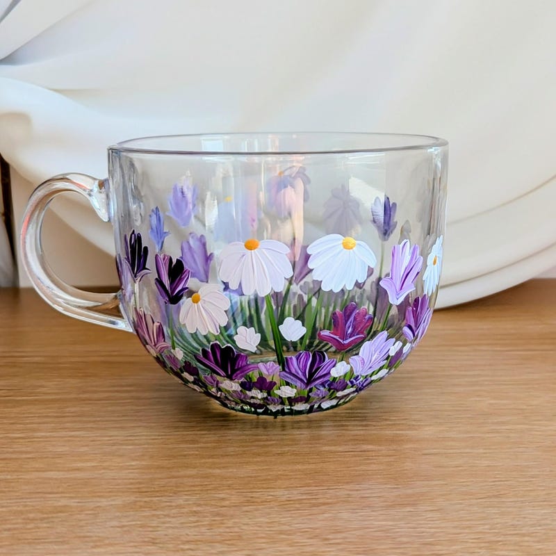 Purple Blown Glass Cups - Etsy UK
