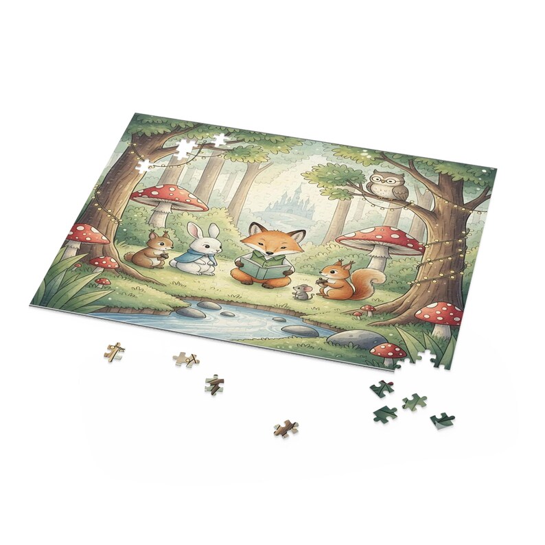 Whimsical Forest Animal Puzzle | 120, 252, 500-piece Jigsaw, Nature ...