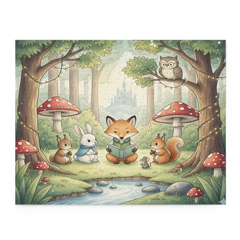 Whimsical Forest Animal Puzzle | 120, 252, 500-piece Jigsaw, Nature ...