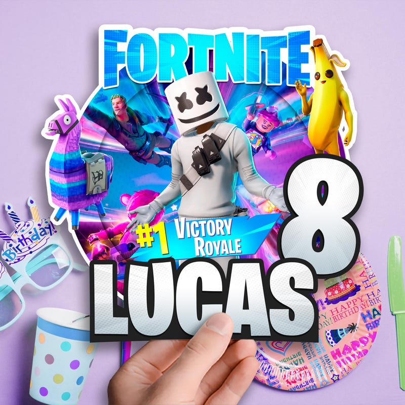 Fortnight Cake Topper - Etsy