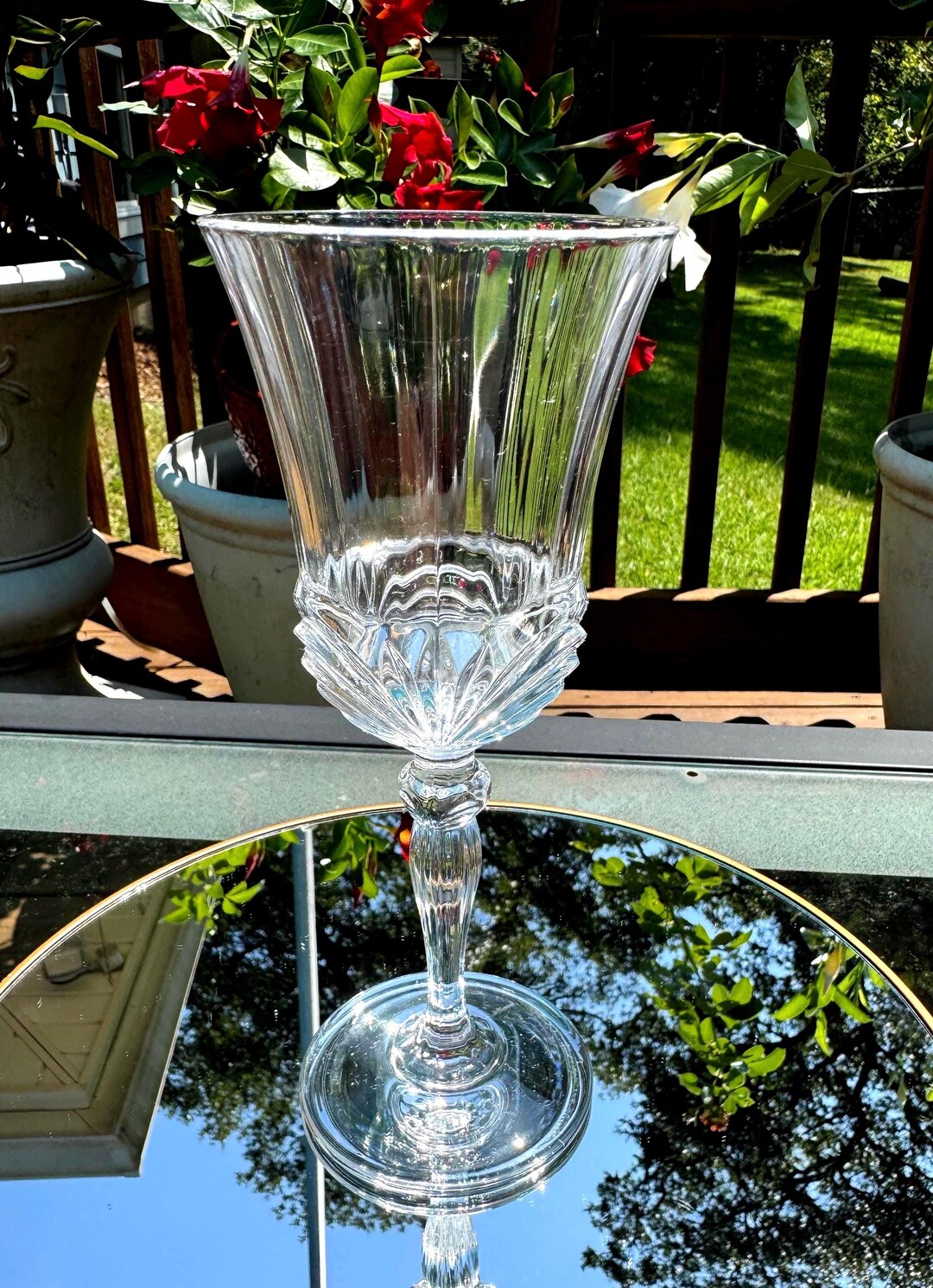 Vintage Royal Crystal Rock “aurea” Wine Glasses | Set of 6 Elegant ...