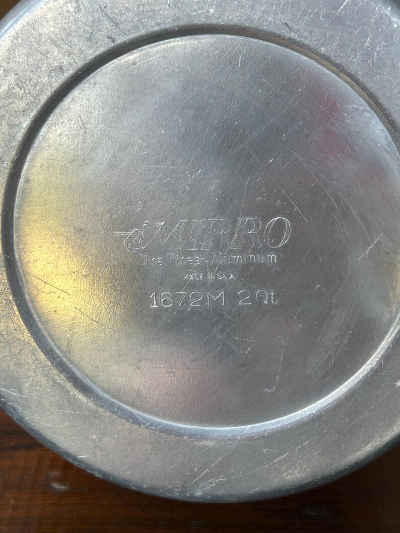 Vintage Mirro Aluminum Canister | 2 Qt Lard or Grease Pail With Lid ...