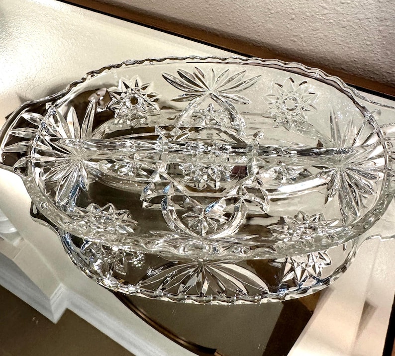 Vintage Crystal Serving Platters