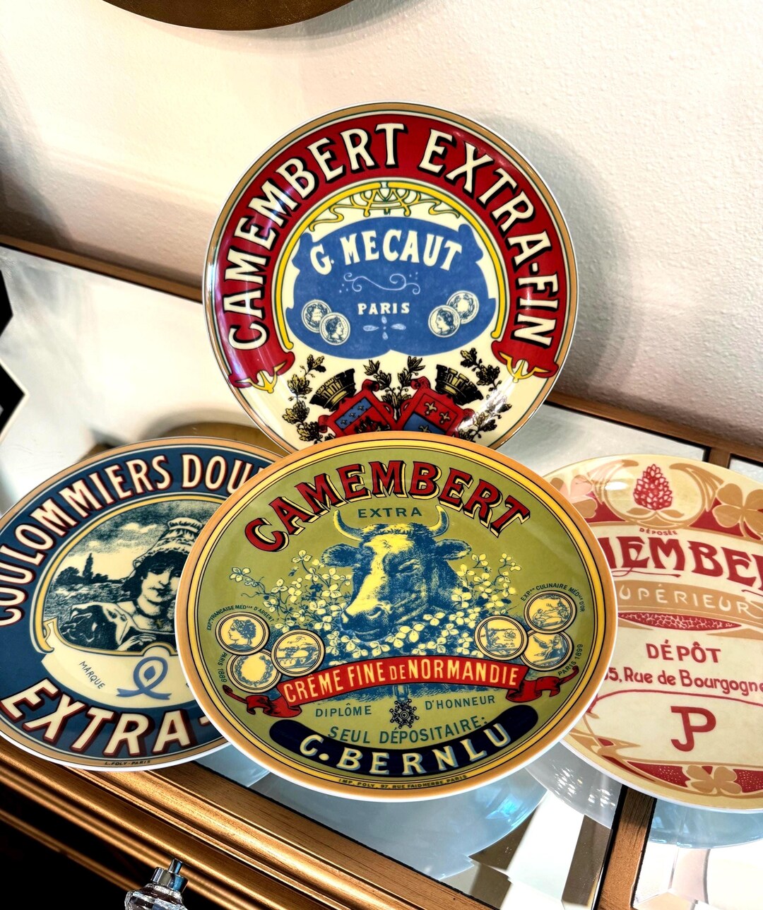 Vintage BIA Cordon Bleu Camembert Cheese Plates Set of 4. - Etsy