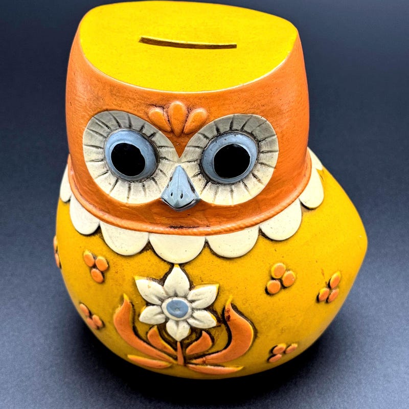 Owl Coin Bank - Etsy