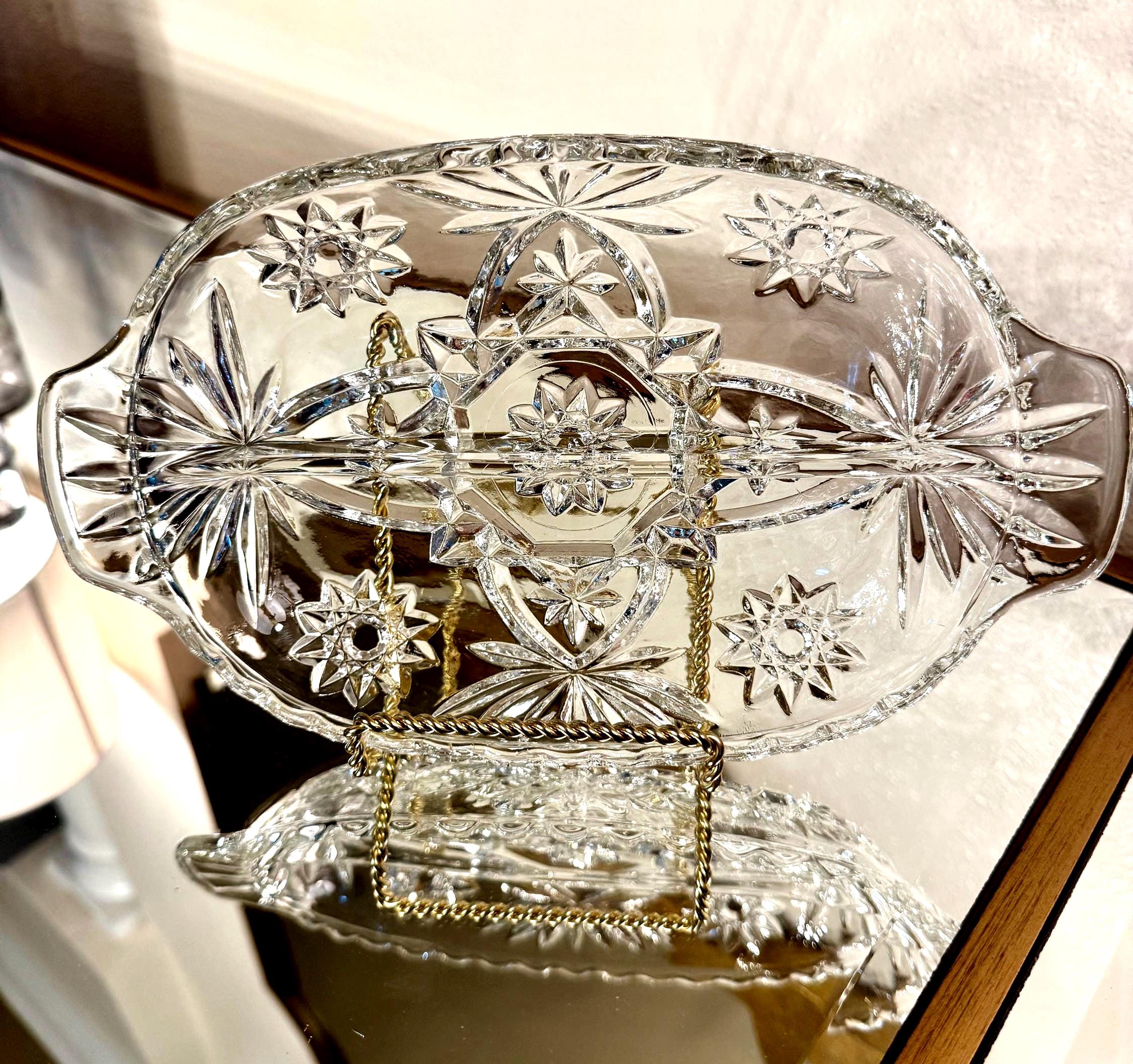 Vintage Crystal Serving Platters