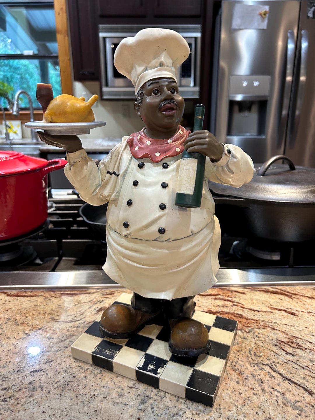 Vintage Rare Find Hand Painted African American Fat Chef Figurine. - Etsy