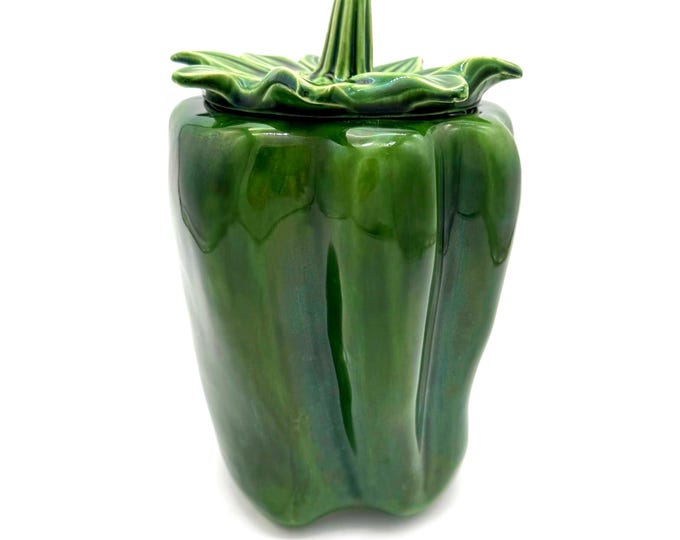 Vintage Mccoy Pottery Green Pepper Cookie Jar - Etsy