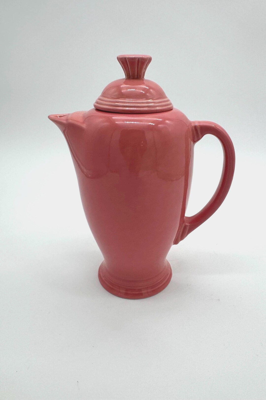 Vintage Fiestaware Retired rose Pink Coffee Server. - Etsy