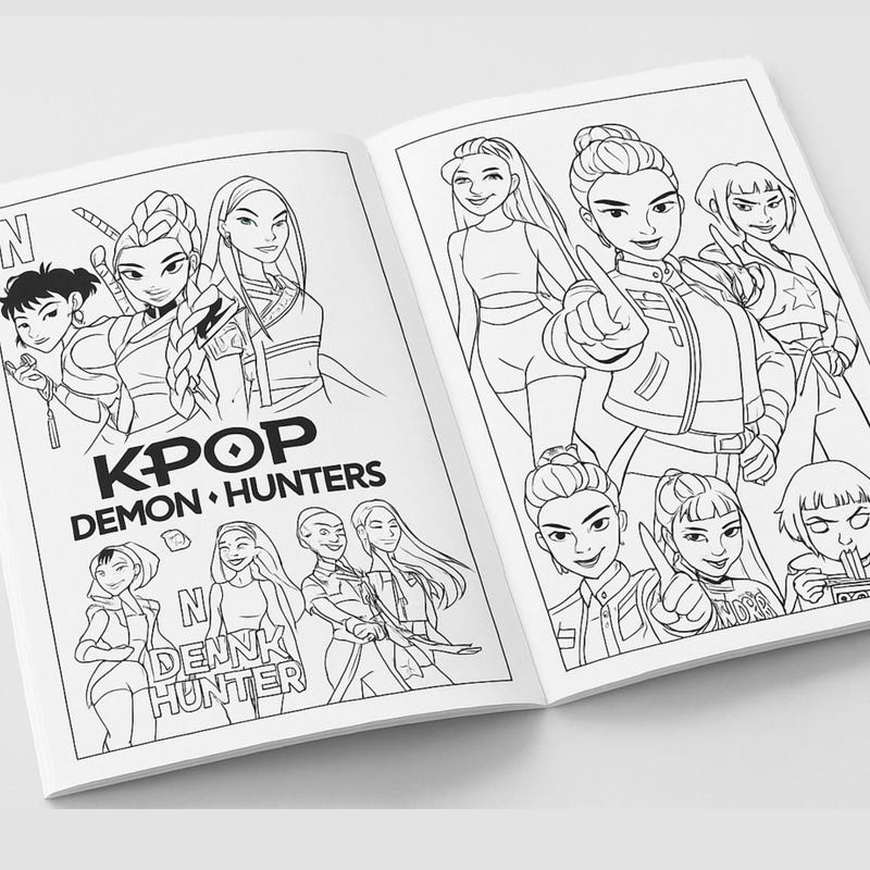 Mira Kpop Demon Hunters Colouring Page - Etsy Canada