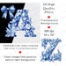 Chinoiserie Alphabet, Blue Floral Toile Letters, Feminine Numbers ...