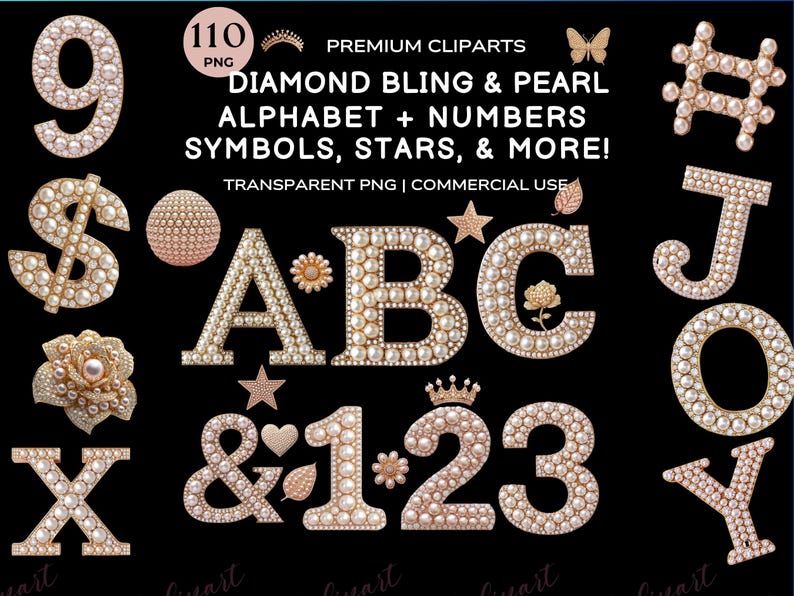 Pearl Alphabet, Diamond Letters, Diamond Alphabet, Pearl Letters, Pearl ...