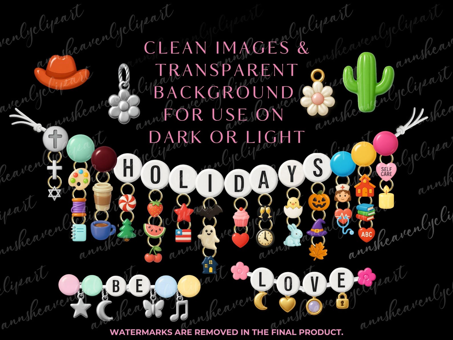 Friendship Bracelet Letters, Friendship Bracelet PNG, Letter Beads ...