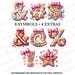 Gingerbread Alphabet, Pink Bow Alphabet, Gingerbread PNG Pink ...