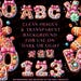 Gingerbread Alphabet, Pink Bow Alphabet, Gingerbread PNG Pink ...
