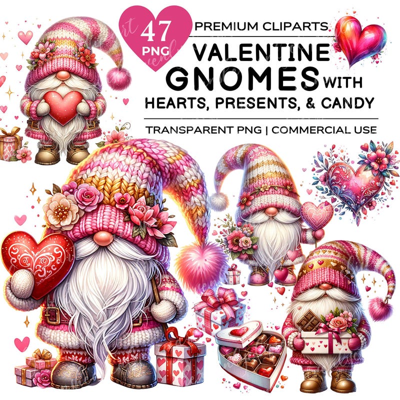 Valentines Gnomes - Etsy