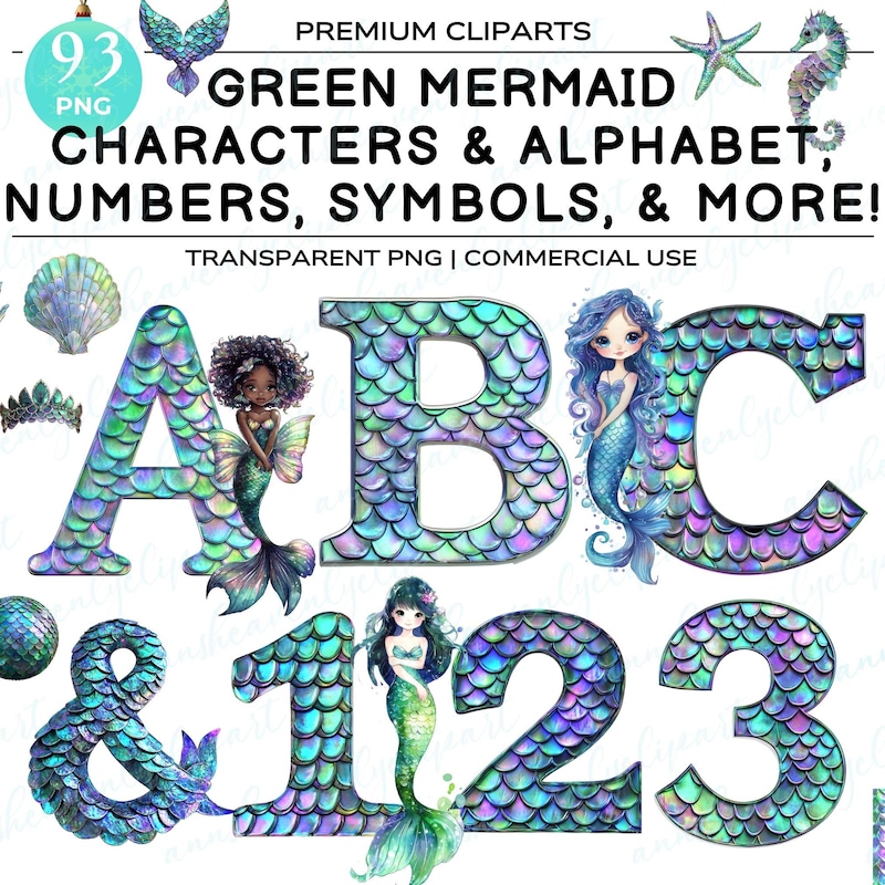 Mermaid Letters - Etsy Australia