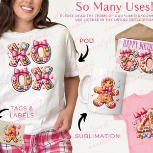 Gingerbread Alphabet, Pink Bow Alphabet, Gingerbread PNG Pink ...