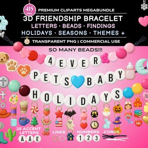 Friendship Bracelet Letters, Friendship Bracelet PNG, Letter Beads ...